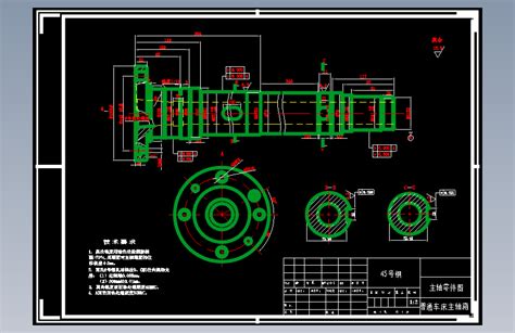 车床主轴箱传动结构cad图纸 齿轮传动cad制图 主轴箱展开图cad Autocad 2007 模型图纸下载 懒石网