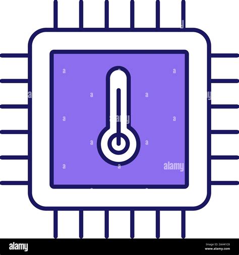 Processor Temperature Color Icon Core Temp Cpu Overheating Chip