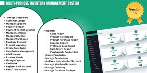 Multi Purpose Inventory Management System V By Galaxmotech Codester