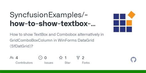 Github Syncfusionexamples How To Show Textbox And Combobox Alternatively In