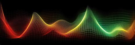 Premium Ai Image Red Green Yellow A Digital Representation Of Sound