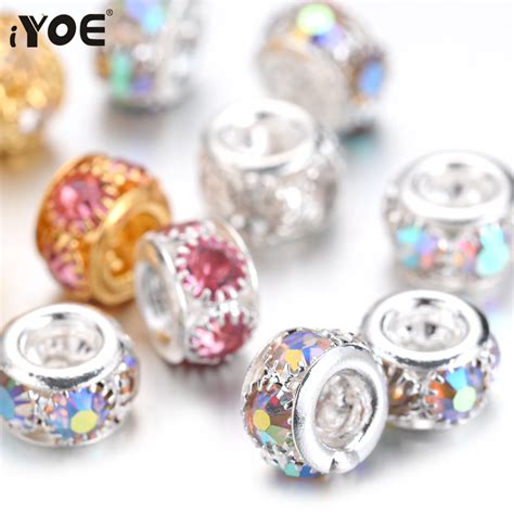 Хрустальные бусины разделители для изготовления ювелирных изделий 8 10 мм Aliexpress