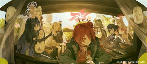 Kisaki Kokona Shun Reijo Rumi And 2 More Blue Archive Drawn By