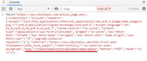 Is There A Way To Modify An Request In Chrome Or Firefox Stack