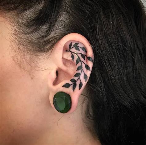 Tatuagem Na Orelha 60 Ideias Lindas Que Te Deixarão Encantada Modern