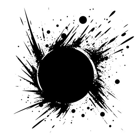 Premium Vector Circle Splash Grunge Vector