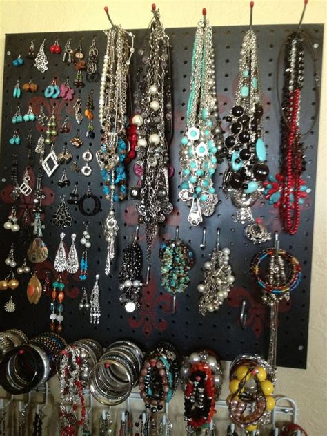 Depiction Of Make Your Own Pegboard Jewelry Display Jewellery Display
