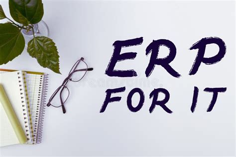 Conceptual Display Erp For It Word Written On Enterprise Resource Planning Software For