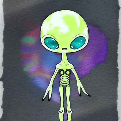 Kawaii Alien Pastel Wallpaper