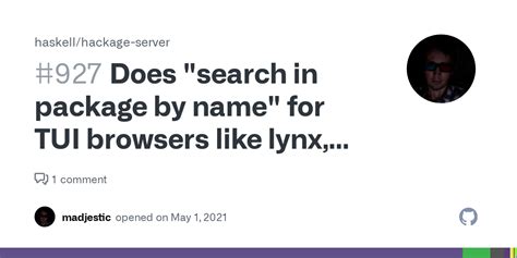 Does Search In Package By Name For Tui Browsers Like Lynx Eww Exist