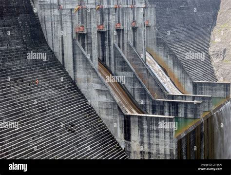 The Mechanic Goes To Check The Hydroelectricity Stock Photo Alamy