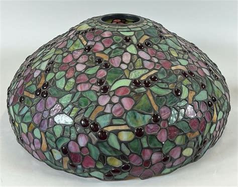 Large Stained Glass Lamp Shade Sold At Auction On 30th April Bidsquare