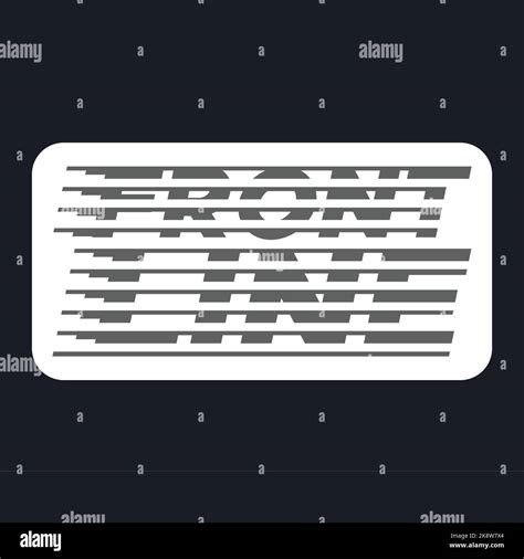 Front Line Halftone Line Letter Typography Effect Design Artwork