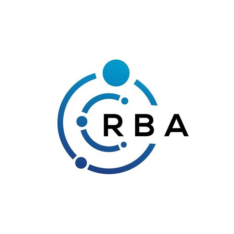 Rba Letter Technology Logo Design On White Background Rba Creative