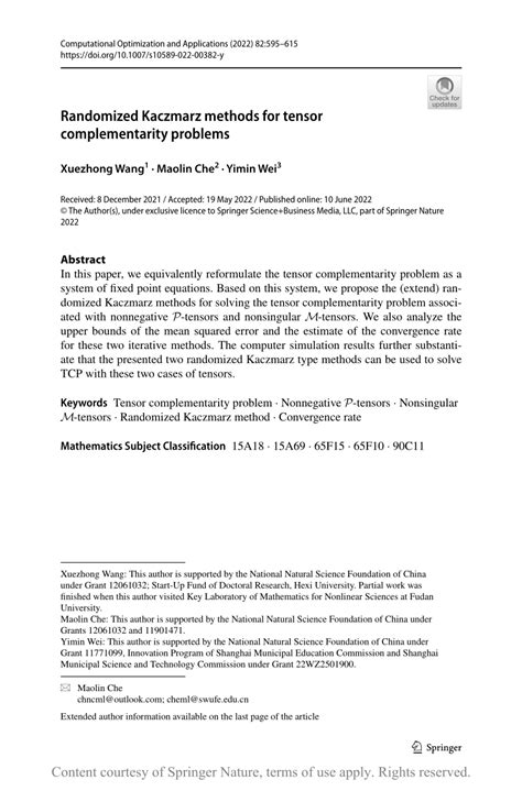 randomized kaczmarz methods for tensor complementarity problems