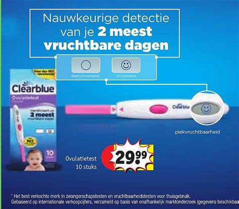 Clearblue Ovulatietest 10 Stuks Aanbieding Bij Kruidvat 1foldersnl