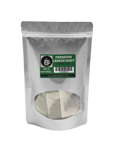 Lemon Mint Tea Premium Tea Bags 100 All Natural Yadra Nutrition
