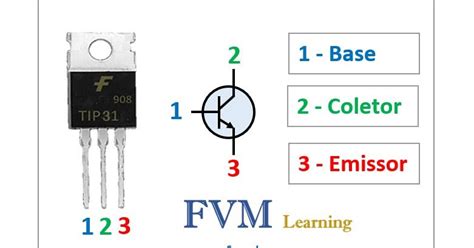 Pinagem Pinout Transistor NPN TIP31 Características FVML