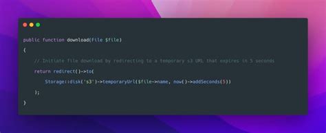 tarık Ünal on linkedin laravel tip you can use temporary download