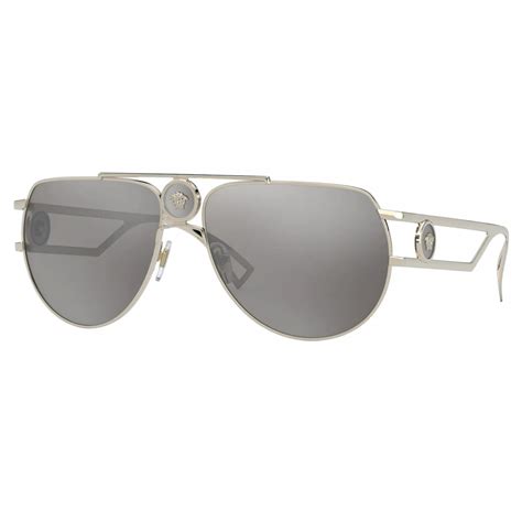 Versace Gold Mens Aviator Sunglasses Ve2225 Grey Lenses M00189 Itshot