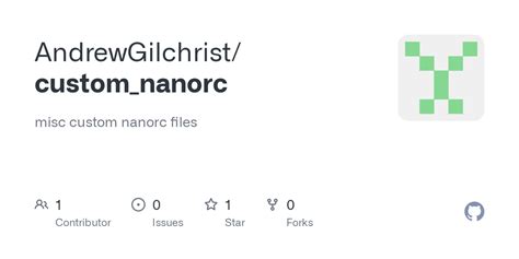 GitHub AndrewGilchrist Custom Nanorc Misc Custom Nanorc Files