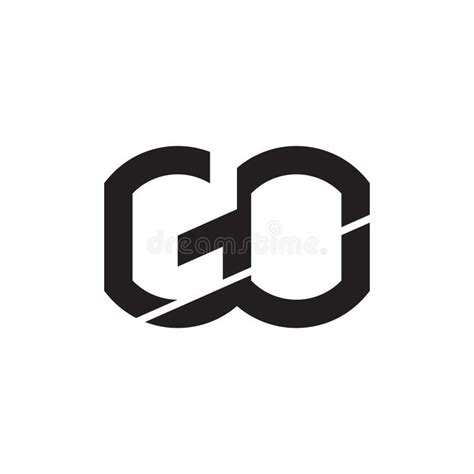 Go Initial Letter Vector Logo Icon Stock Vector Illustration Of