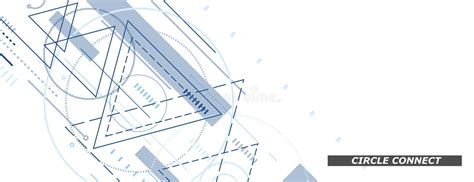 Abstract Banner Background With Triangles And Lines Technology Connect