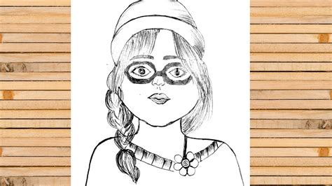 How To Draw A Girl With Glasses Step By Step Pencil Sketch Sketch