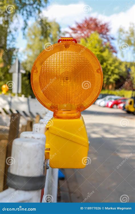 Close Up Of An Orange Warning Light Stock Photography CartoonDealer Com 118977026