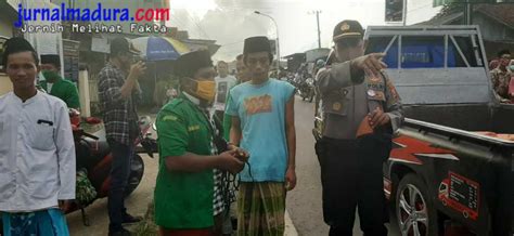 PAC GP Ansor Palengaan Bersama Satgas Tanggap Covid 19 PCNU Pamekasan