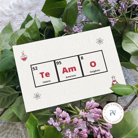 Te Amo Tabela Periódica FDPLEARN