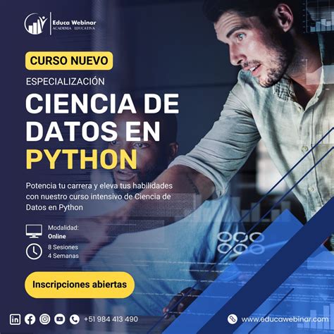 Educa Webinar En Linkedin Cienciadedatos Python Cursoenvivo