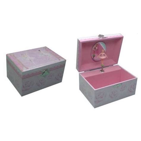 Musical Jewellery Box Ballet Dancers Yellow Zebra
