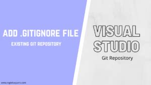 Add Gitignore To The Existing Repository