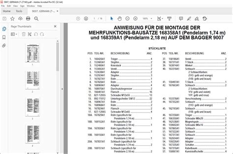 Case ANWEISUNG FÜR MONTAGE DER MEHRFUNKTIONS BAUSÄTZE 168358A1 und