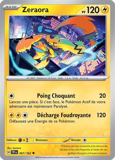 Zeraora Écarlate Et Violet Forces Temporelles 057 — Poképédia