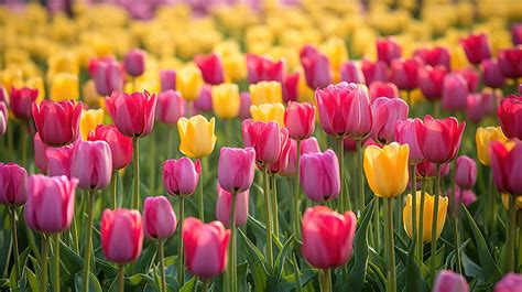 Colorful Tulips Wallpaper