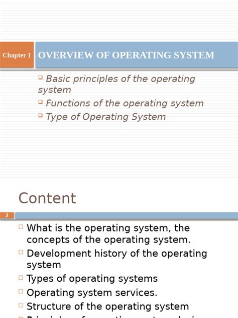Chapter01 Overview Of Operating System Pdf Operating System