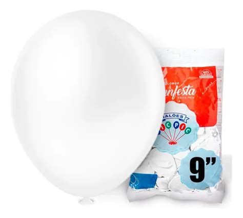 Balão Bexiga Liso Diversas Cores 9 Polegadas Pct C 50 Un Co Cor Clear