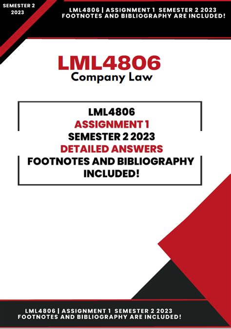 Lml4806 Assignment 1 Answers Semester 2 2023 Footnotes And