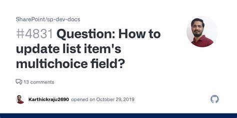 Question How To Update List Items Multichoice Field · Issue 4831
