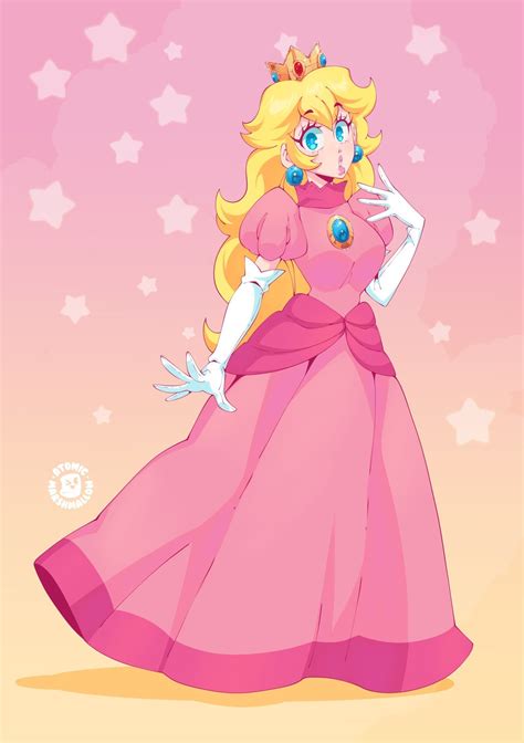 Princess Peach By Atomic Marshmallow R Mushroomkingdomwaifus