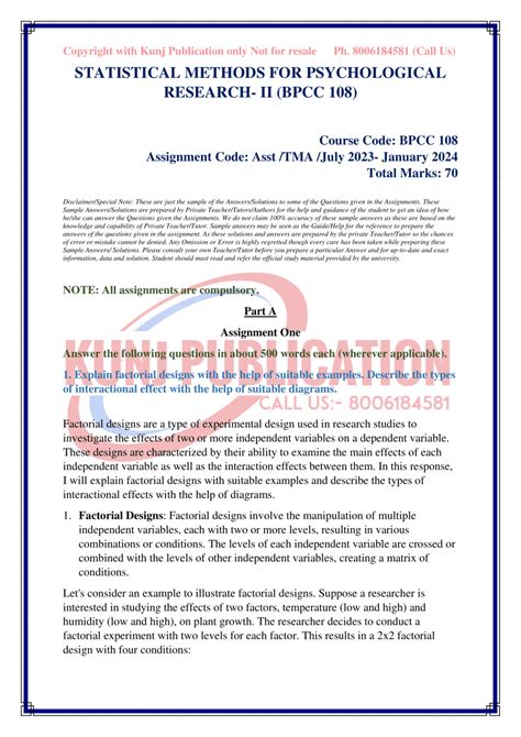 IGNOU BPCC 108 SOLVED ASSIGNMENT 2023 24 ENGLISH MEDIUM