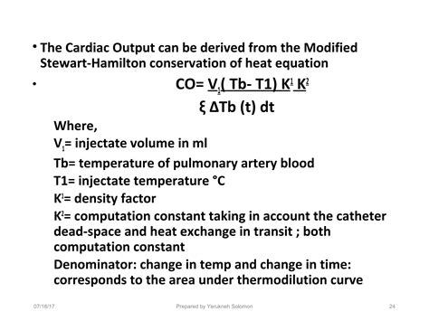 Cardiac Output Measurment Ppt Heart And Cardiovascular Diseases Cardiac Output Measurment Ppt Heart And Cardiovascular Diseases
