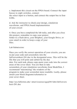 Lab 3 Cover SheetNameAdders And Twos ComplementDateGrade Docx