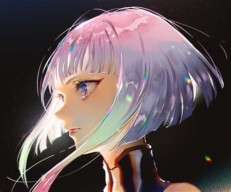 Lucy In Focus Stunning Cyberpunk Edgerunners Anime Hd Wallpaper By
