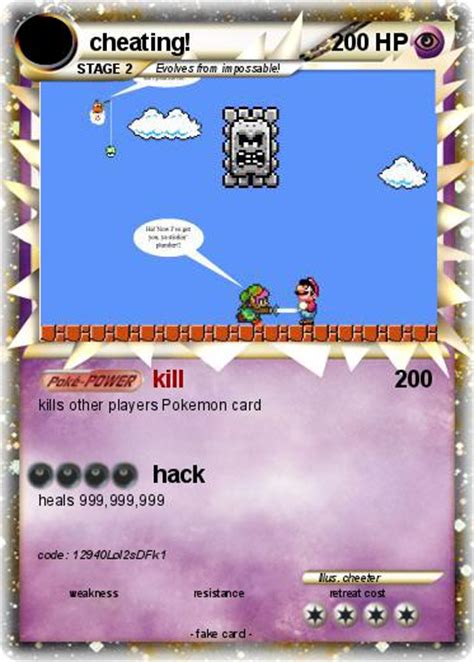 Pokémon Cheating Kill My Pokemon Card