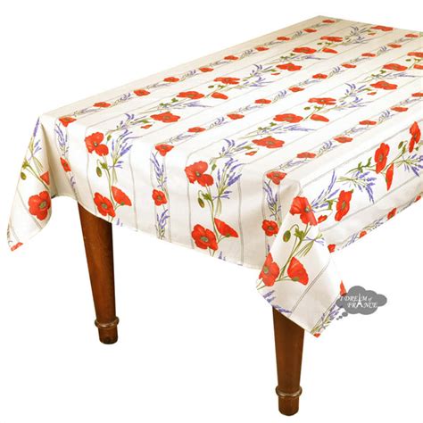 French Provencal Tablecloth Acrylic Coated Cotton Spill Proof 58