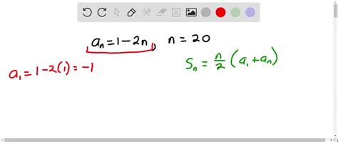 SOLVED Find The Nth Partial Sum Of The Arithmetic Sequence An 1 2 N N 20