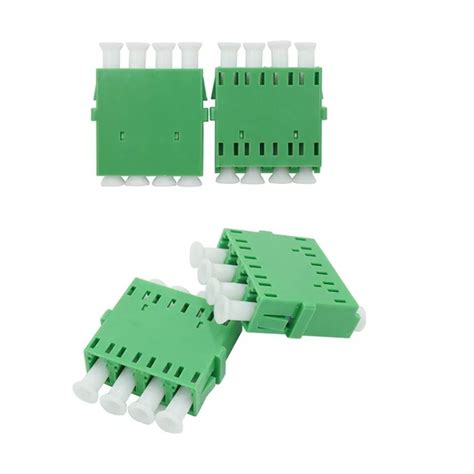 4 Port Female Lcapc Lcupc Quad Fiber Adapter With Flange Lc Quad
